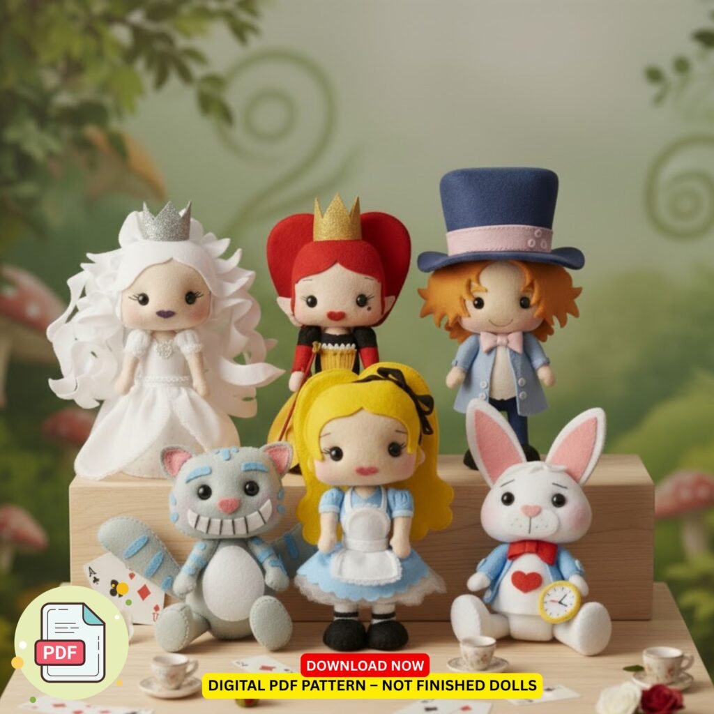 Felt Character Patterns – DIY Dolls & Creatures